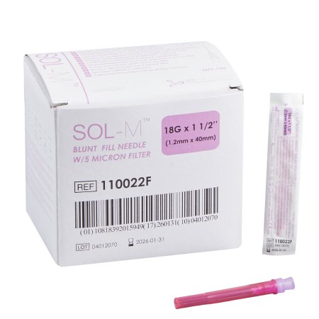 SOL-M™ 18 Gauge 1.5" Blunt Filter Needle – Bellator Medical LLC